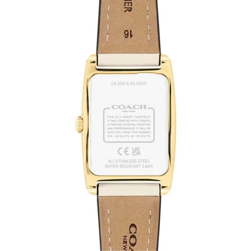 [New]square Coach COACH lease REESE 24x35mm - [GP white satin dial ...