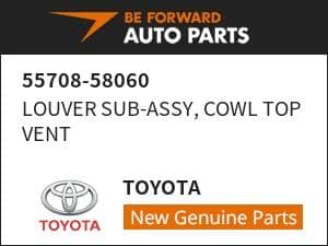 [New]LOUVER SUB-ASSY, COWL TOP VENT TOYOTA 55708-58060 - BE FORWARD ...