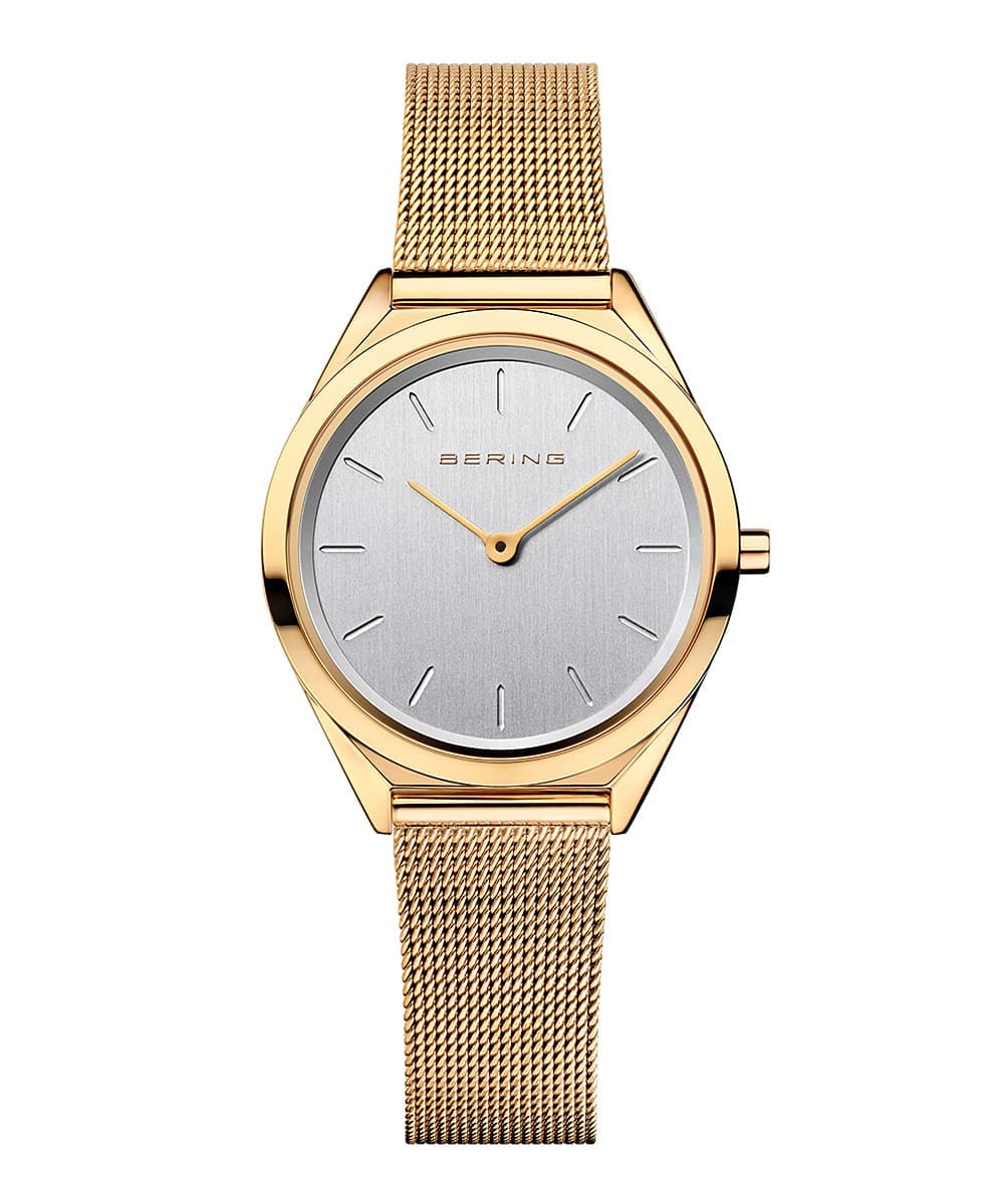 [New]Bering clock BERING Ladies Ultra Slim Gold 17031-334 Bering Ladies ...