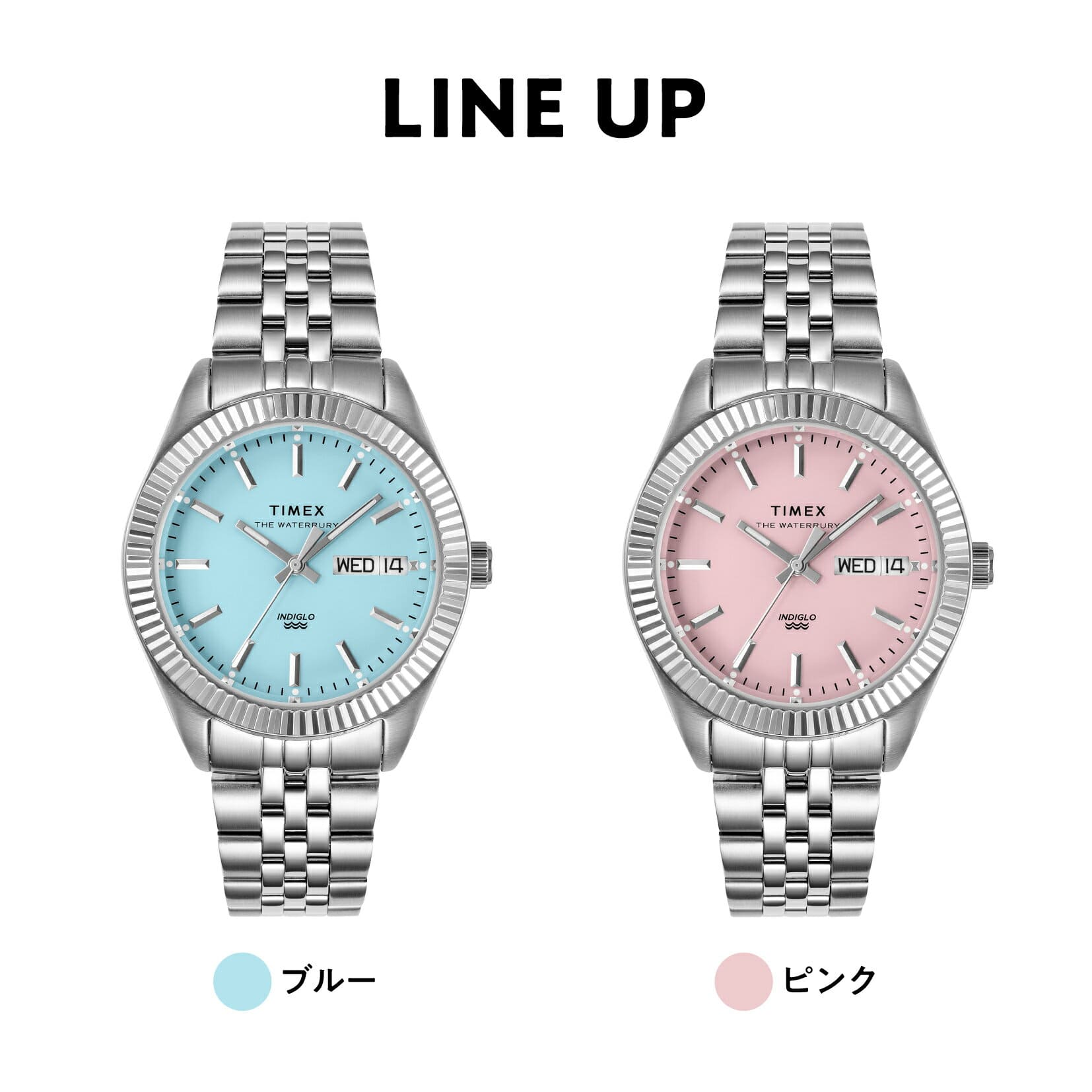 [New]Timex TIMEX Waterbury Legacy quartz Ladies blue pink TW2V66500 ...