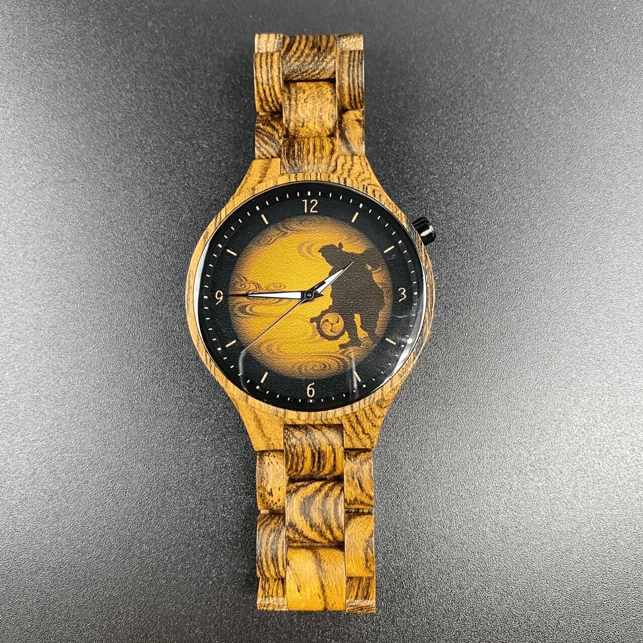 [New]Wood 004 Okinawa design Okinawa souvenir EISA Okinawa clock - BE ...