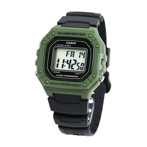 [New]It is like Casio digital green mens Ladies W-218H-3AVDF CASIO ...