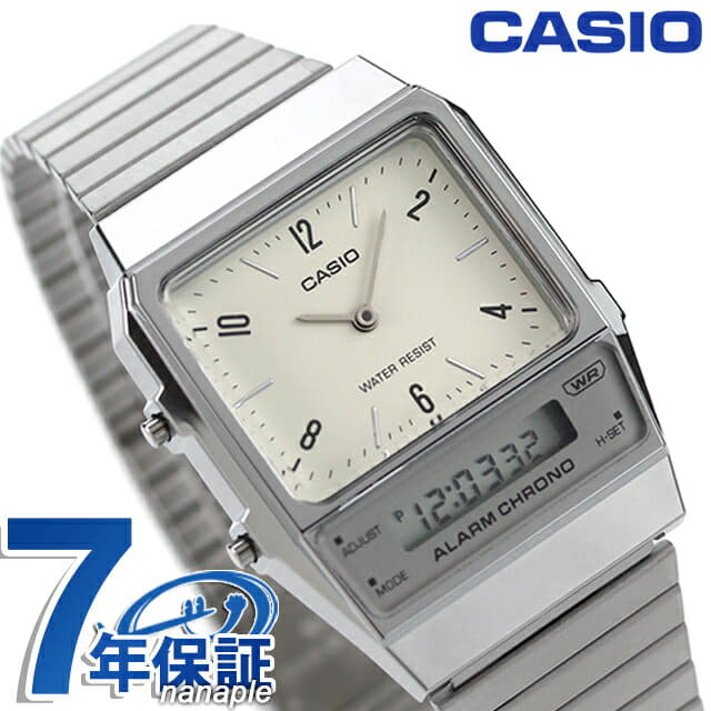 [New]AQ-800E-7A2 Casio Classic unisex mens Ladies Casio casio OFF-WHITE white - BE FORWARD Store