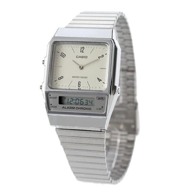 [New]AQ-800E-7A2 Casio Classic unisex mens Ladies Casio casio OFF-WHITE ...