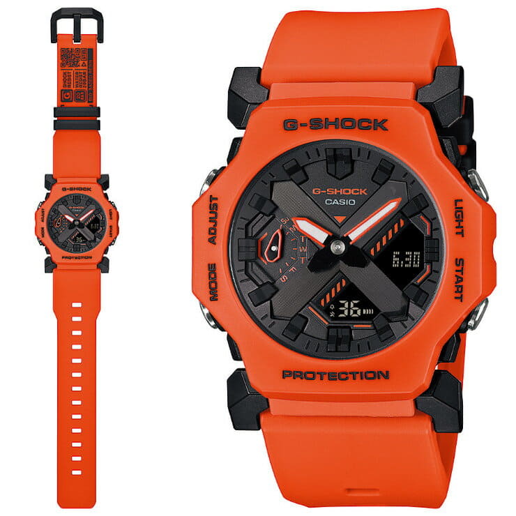 [New]G-SHOCK mid size GA-2300FL-4AJF orange & Black Casio octaGon ...
