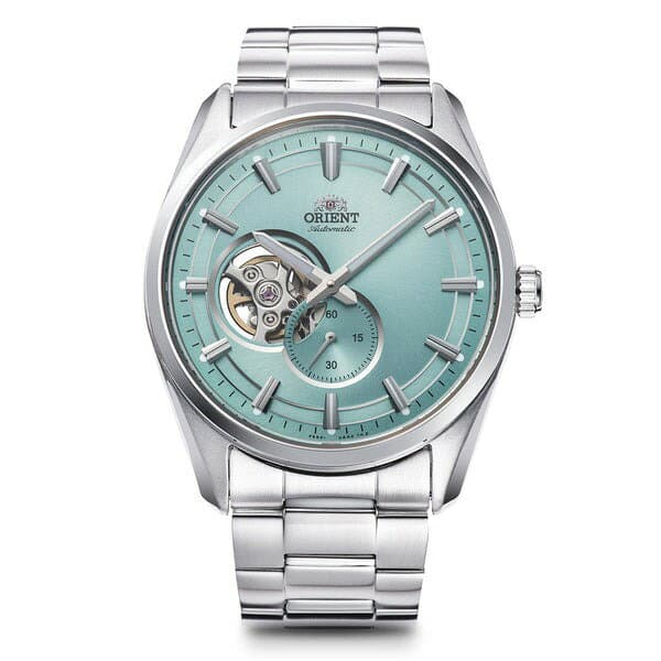 [New]EPSON Epson ORIENT orient semi-skeleton light blue RN-AR0009L mens ...