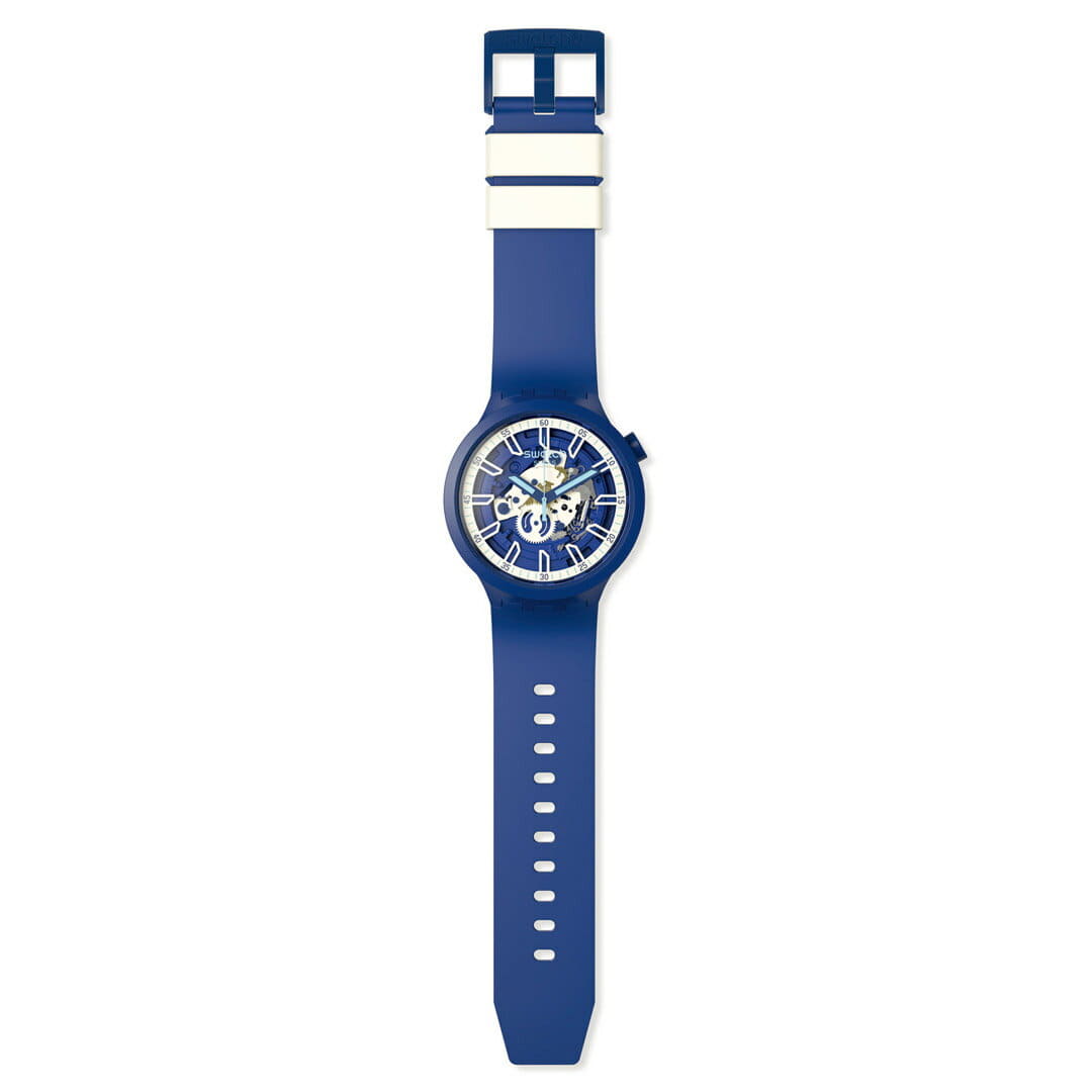 [New]formula Swatch Swatch ISWATCH BLUE ice blue SB01N102 mens Ladies ...