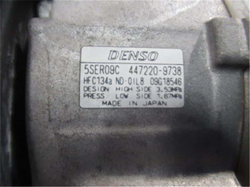 [Used]A/C Compressor TOYOTA Vitz 2005 DBA-KSP90 8831052592 - BE FORWARD ...