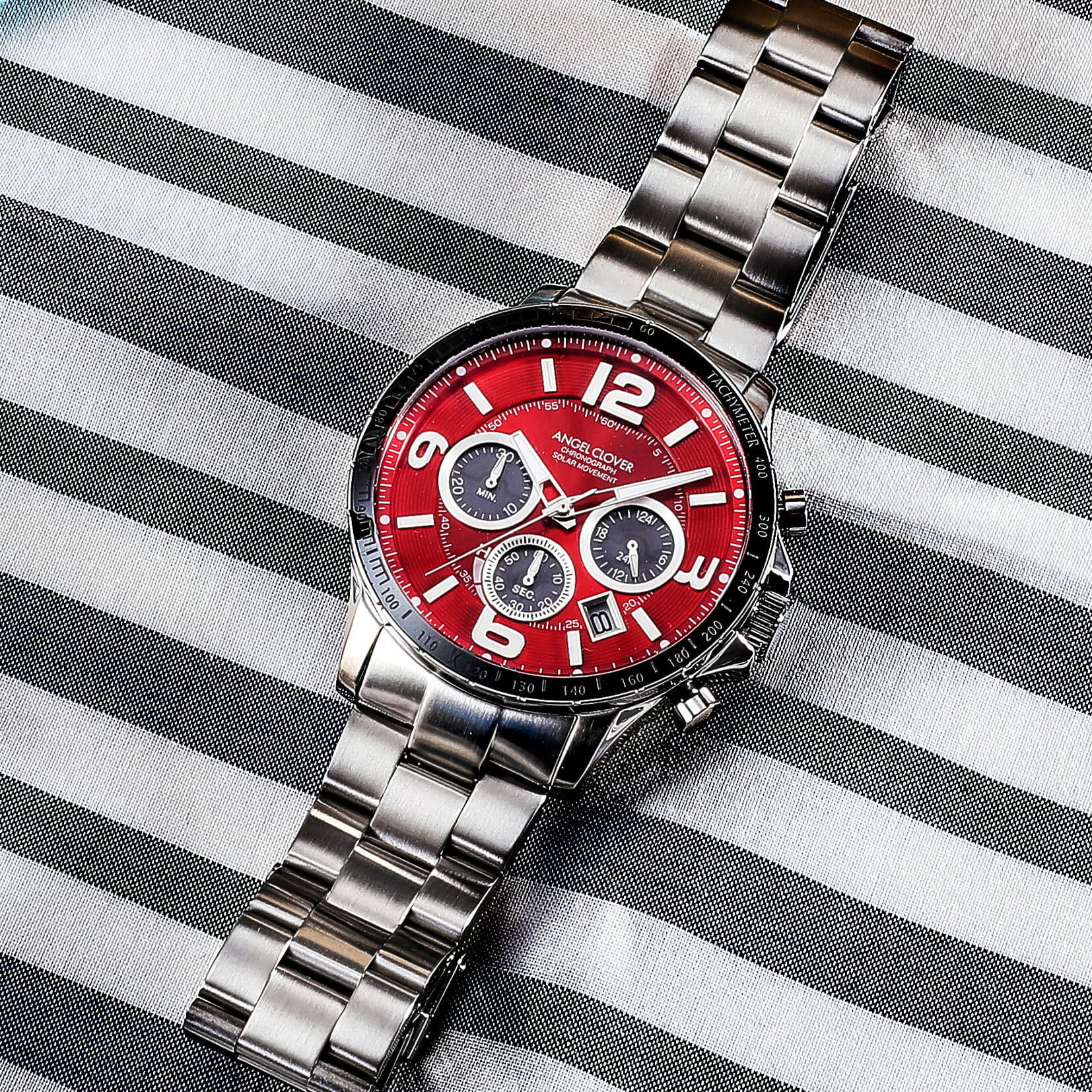 [New]Solar angel clover Angel Clover mens time craft TCS44SRE red solar ...