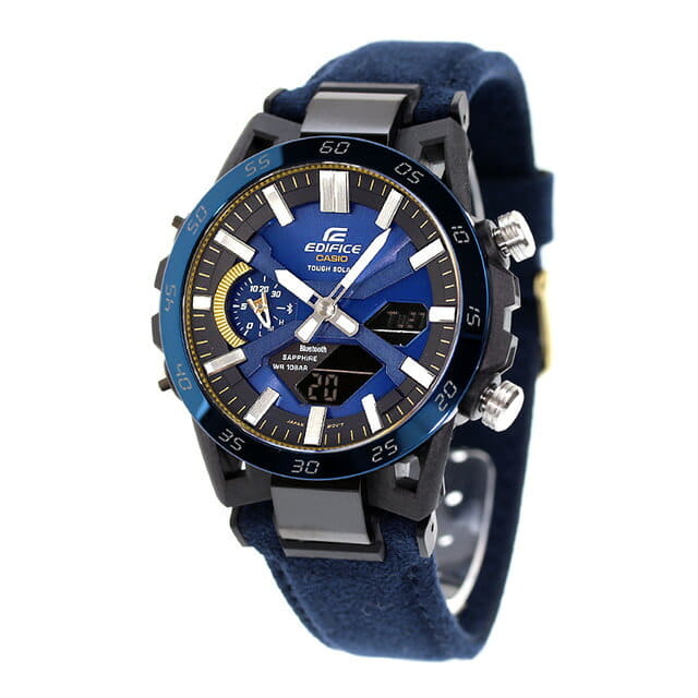 [New]Model suspension Bluetooth mens Casio casio Navy of the 50th anniversary of edifisu EDIFICE ...