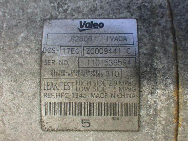 [Used]A/C Compressor NISSAN Serena 2011 DBA-FC26 926001VA0A - BE FORWARD Auto Parts