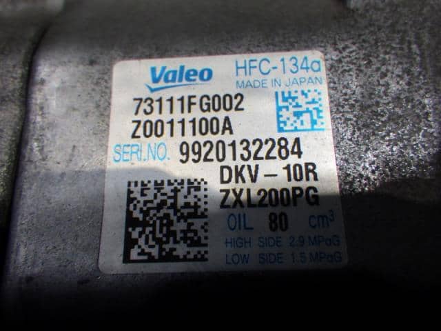 [Used]A/C Compressor SUBARU Exiga 2009 DBA-YA5 73111FG002 - BE FORWARD ...