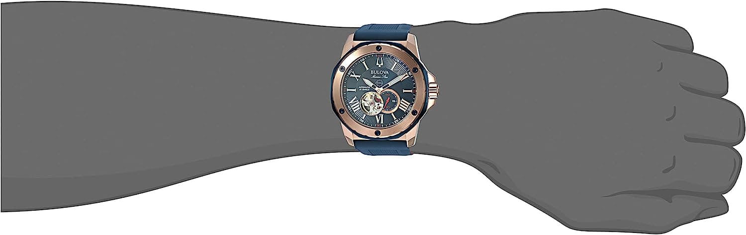 [New]burobamenzu Bulova Men's Marine Star Automatic Blue Dial Watch ...
