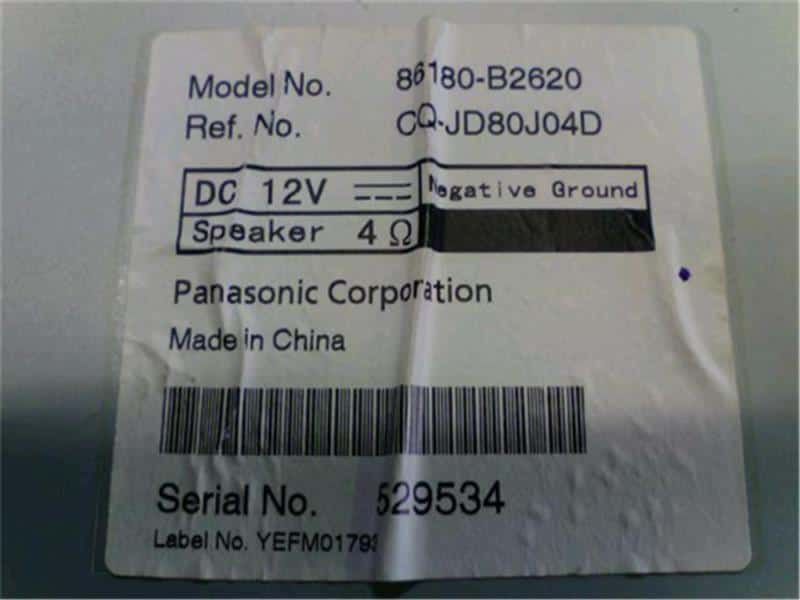 [Used]Audio Player DAIHATSU Move 2011 DBA-LA100S - BE FORWARD Auto Parts