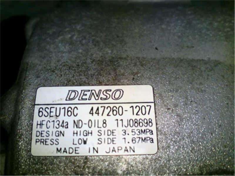 [Used]A/C Compressor TOYOTA Mark X Zio 2007 DBA-ANA10 8831033250 - BE ...