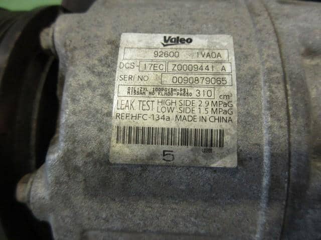 [Used]A/C Compressor NISSAN Serena 2010 DBA-FC26 926001VA0A - BE ...