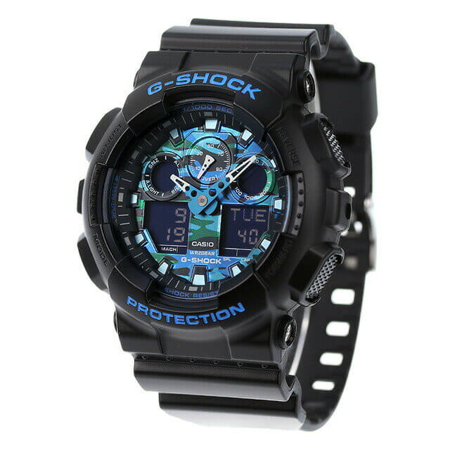 [New]It is like g shock G-SHOCK G-SHOCK GA-100CB-1ADR blue-black black ...