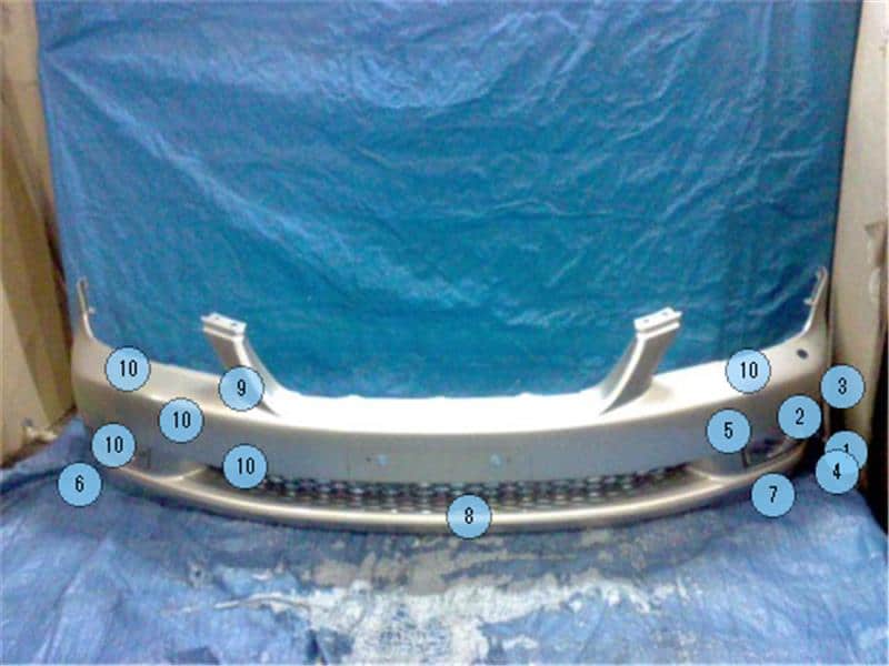 [Used]Front Bumper TOYOTA Altezza 2001 TA-GXE10W - BE FORWARD Auto Parts