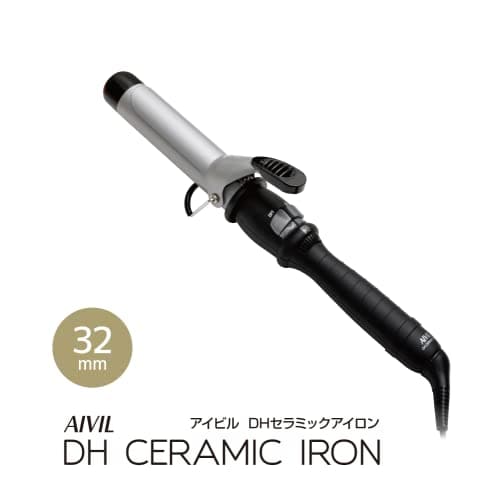 [New]Iville DH ceramic iron (Black, 32mm) - BE FORWARD Store