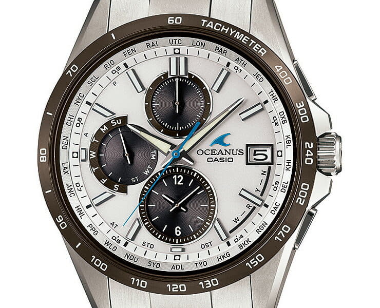 [New]CASIO OCEANUS Classic line OCW-T2600J-7AJF white & Black Electric ...