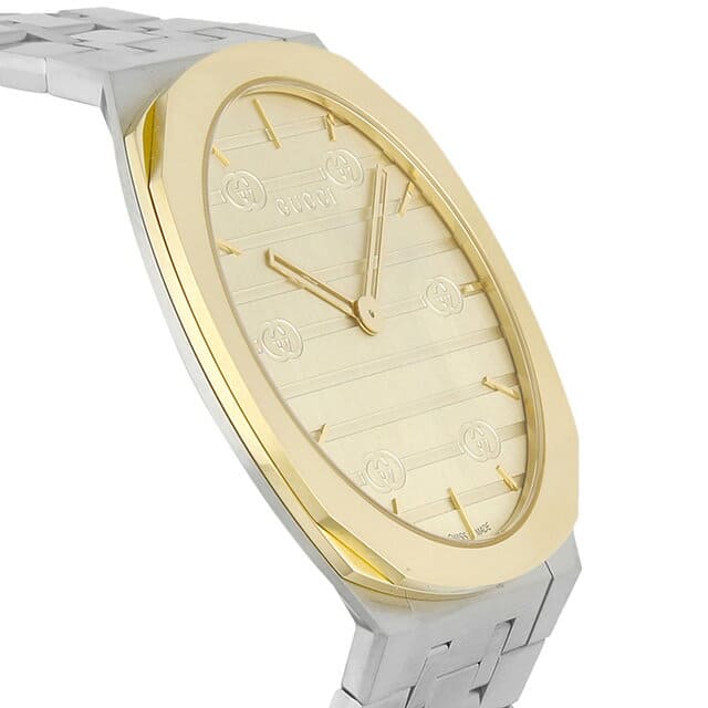 [New]Gucci GUCCI 25H quartz battery type mens Ladies GUCCI YA163405 ...