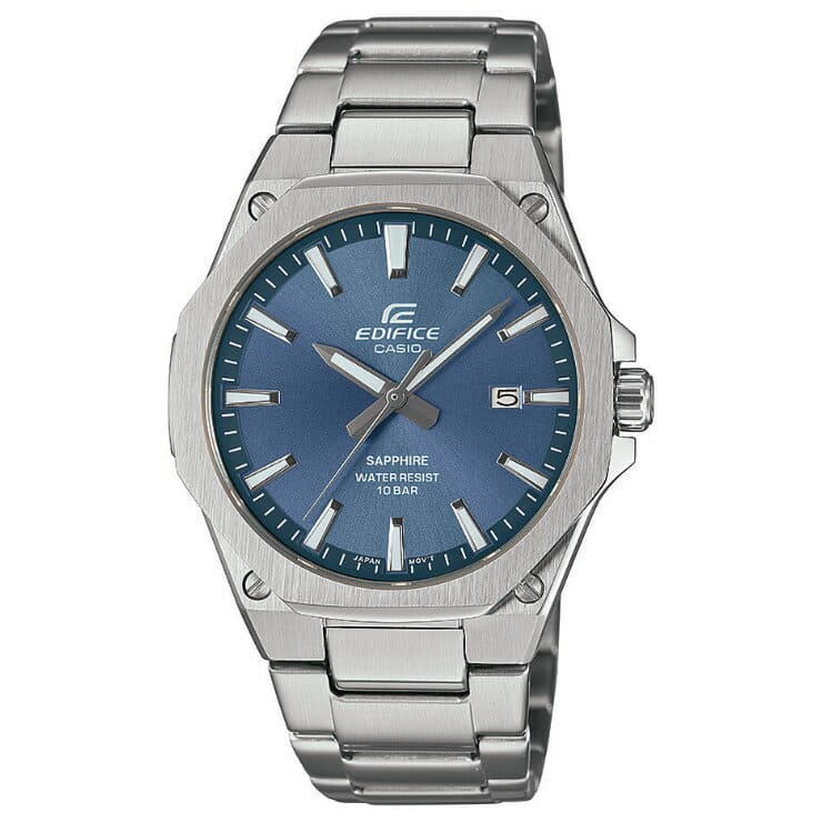 [New]kashioedifisu EFR-S108DJ-2AJF Silver & blue CASIO EDIFICE analog ...