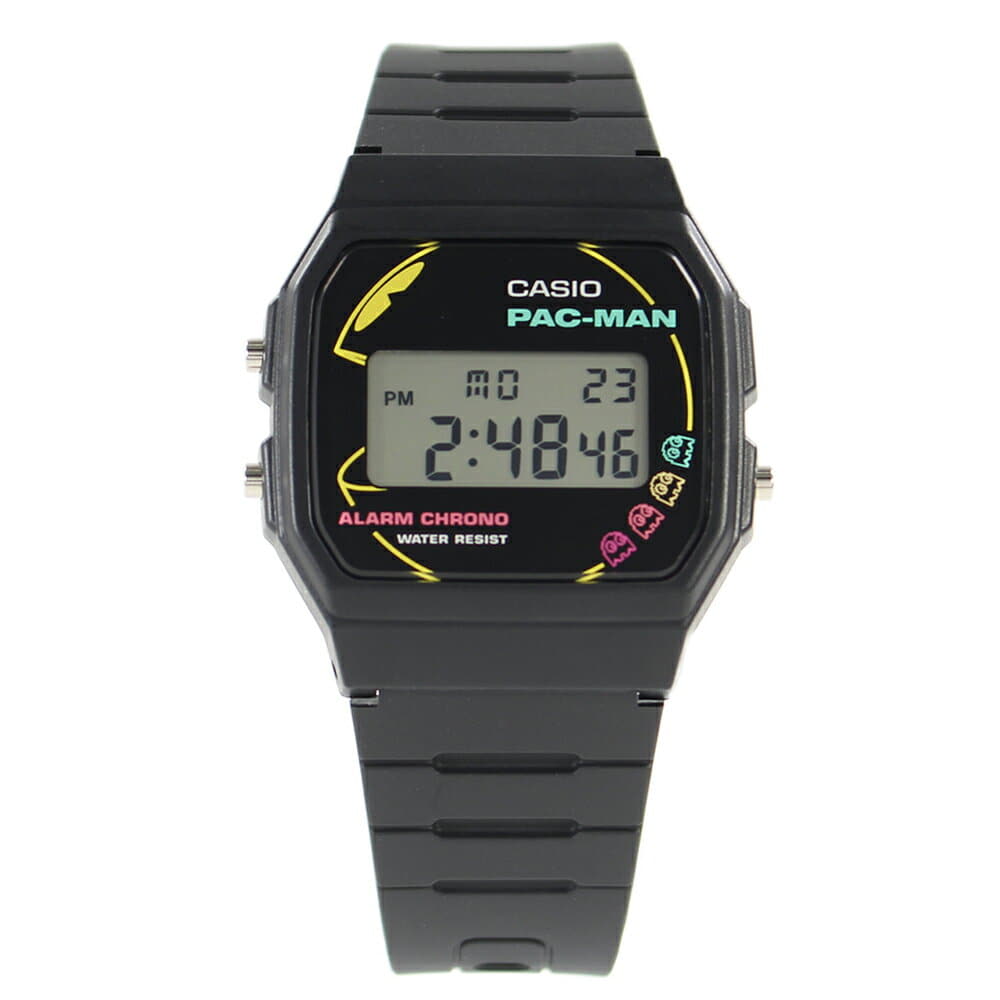 [New]CASIO CLASSIC F-91WPC-1A Pac Man collaboration model digital unisex Black - BE FORWARD Store