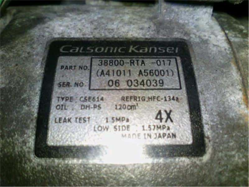 [Used]A/C Compressor HONDA Step Wagon 2006 DBA-RG1 38810RTA007 - BE ...