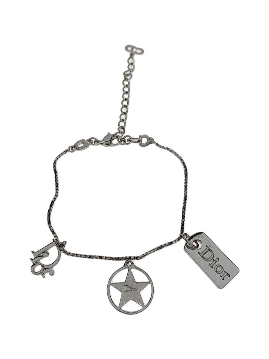 [Used]Christian Dior Star-shaped/charm bracelet/plating /SLV/ - BE ...