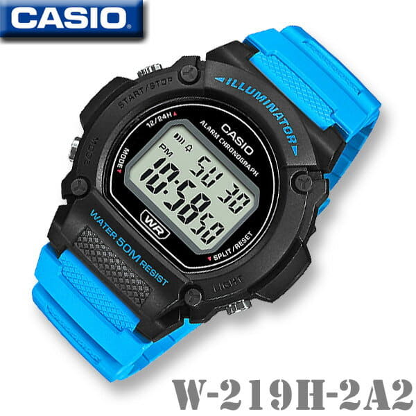 [New]for the CASIO W-219H-2A2 SPORTS DIGITAL Casio digital mens 1/100 ...