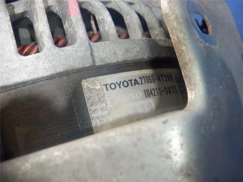 [Used]Alternator TOYOTA Vitz 2014 DBA-NSP135 2706047200 - BE FORWARD ...
