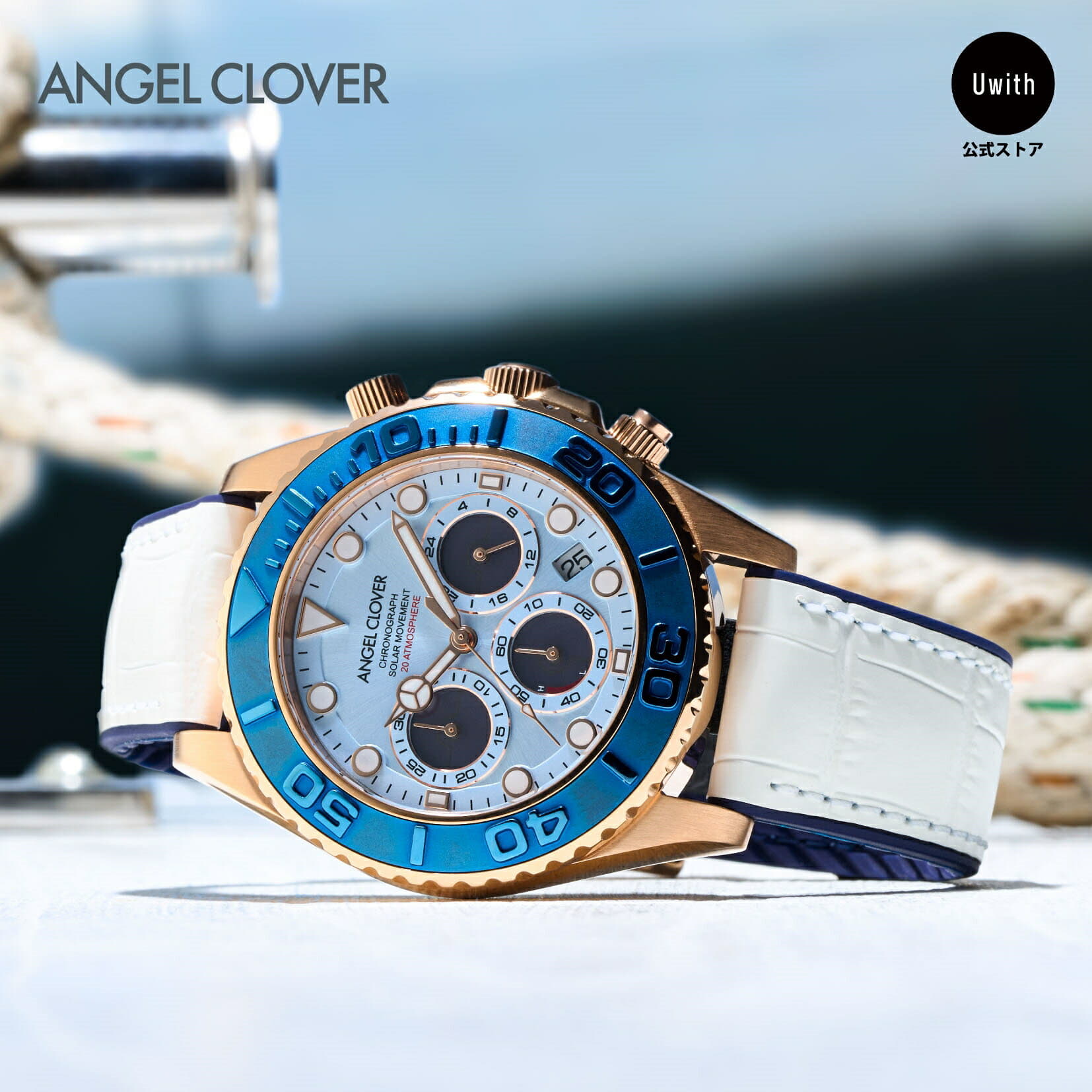 [New]shop ANGEL CLOVER angel clover time craft diver Solar battery mens ...