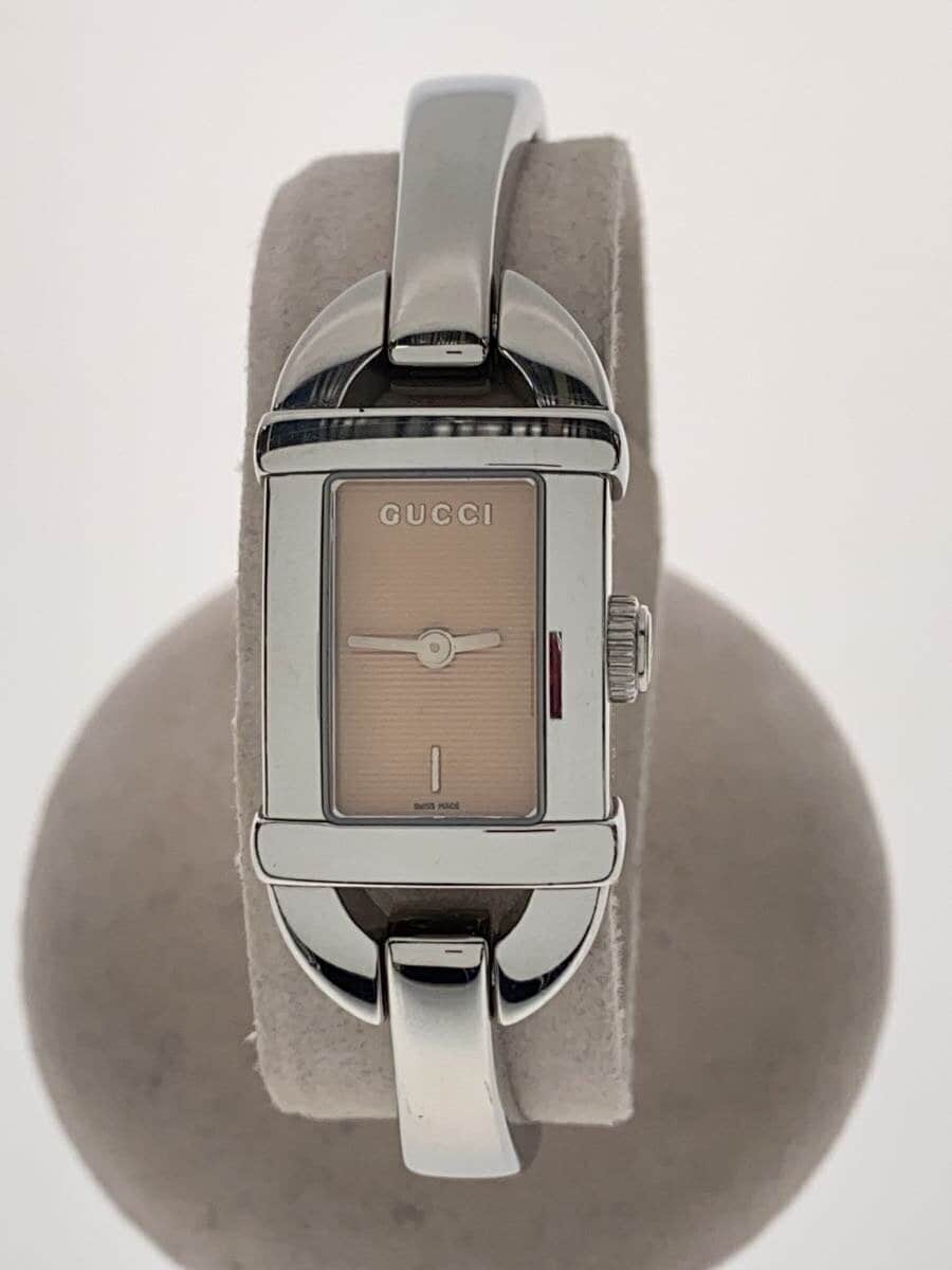 [Used]GUCCI Watch/analog/stainless steel /PNK/SLV/SS - BE FORWARD Store
