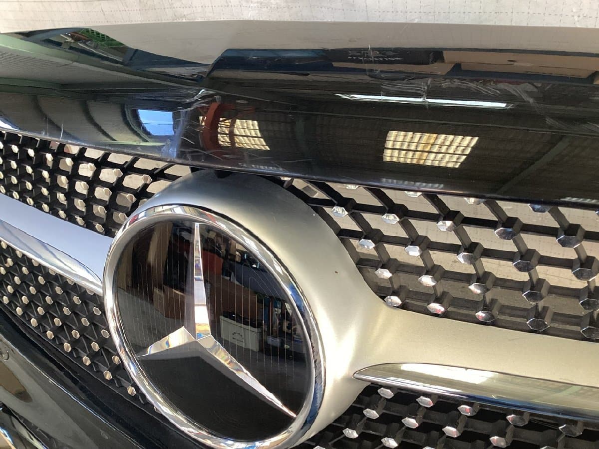 [Used]Benz C class 205 Front bumper grill UNBILICAL sensor core support ...