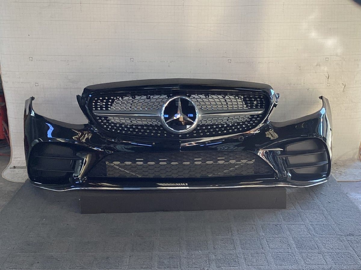 [Used]Benz C class 205 Front bumper grill UNBILICAL sensor core support ...