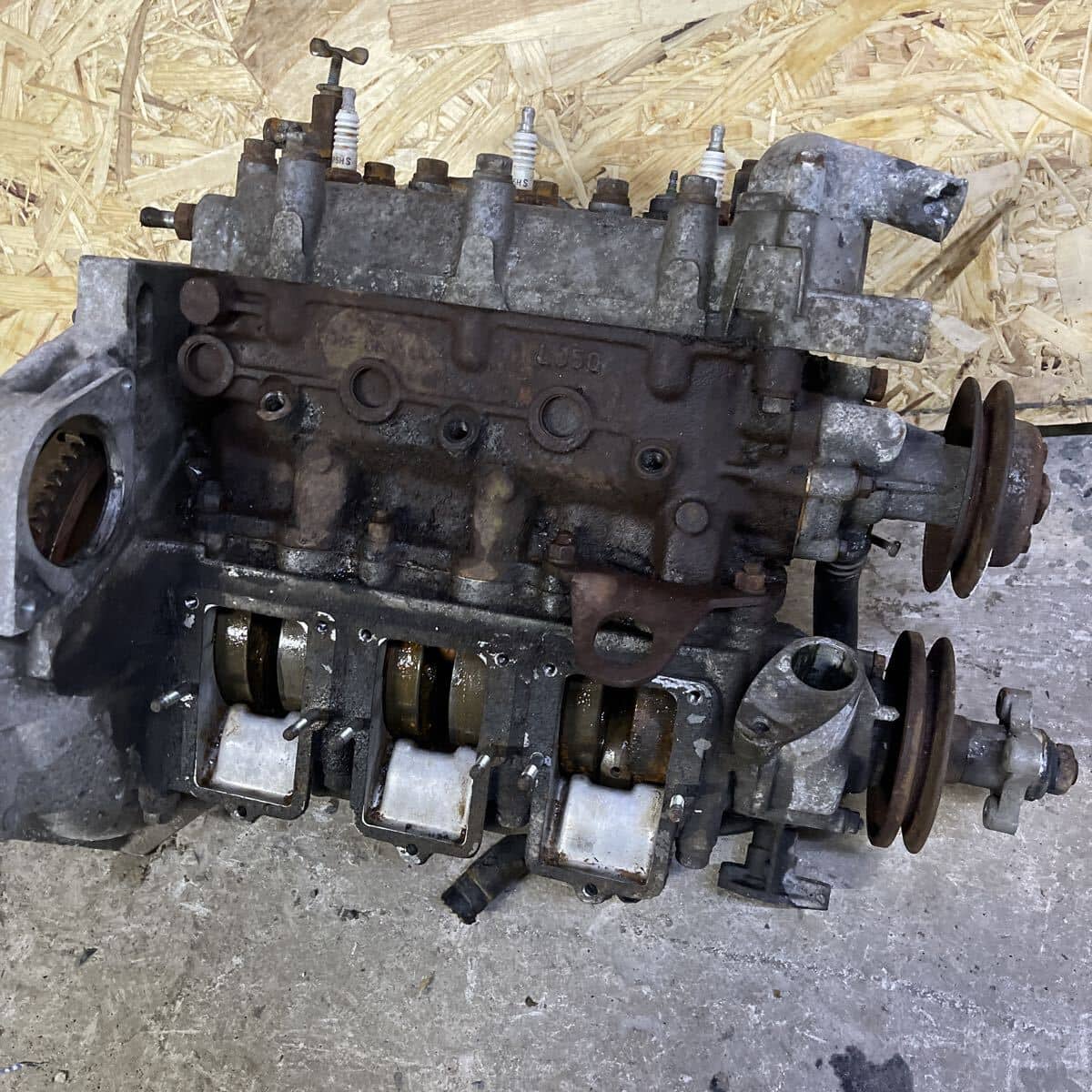 [Used]Suzuki SJ10 Jimny LJ50 Engine body assy - BE FORWARD Auto Parts