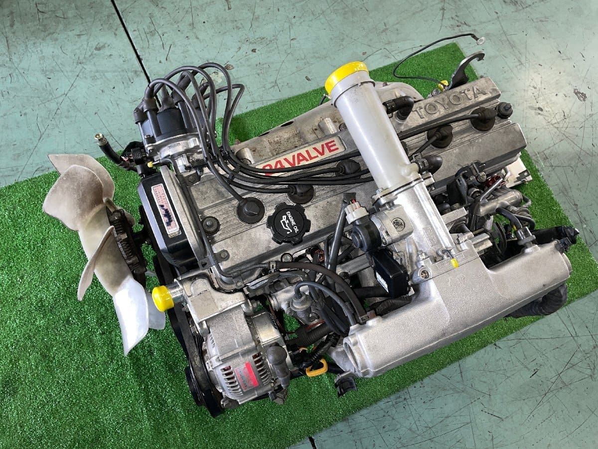 [Used]GX81 Toyota Mark II Genuine Engine 1G-FE 5MT 1G Chaser Cresta ...
