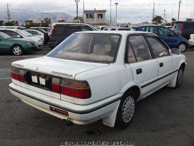 Used 1988 TOYOTA COROLLA SEDAN/E-AE91 for Sale BF114986 - BE FORWARD