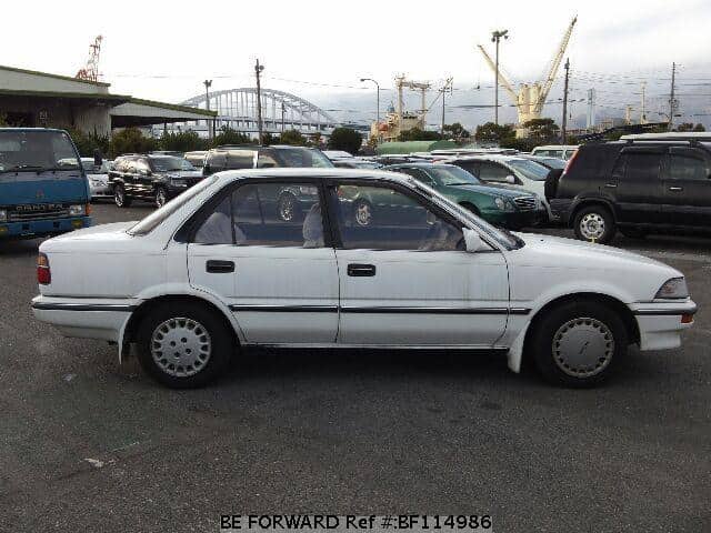 Used 1988 TOYOTA COROLLA SEDAN/E-AE91 for Sale BF114986 - BE FORWARD
