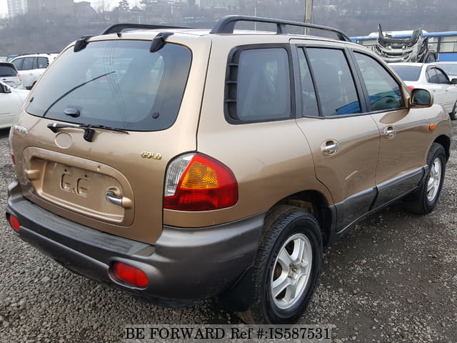 Used 2001 HYUNDAI SANTA FE GOLD for Sale BF587531 - BE FORWARD