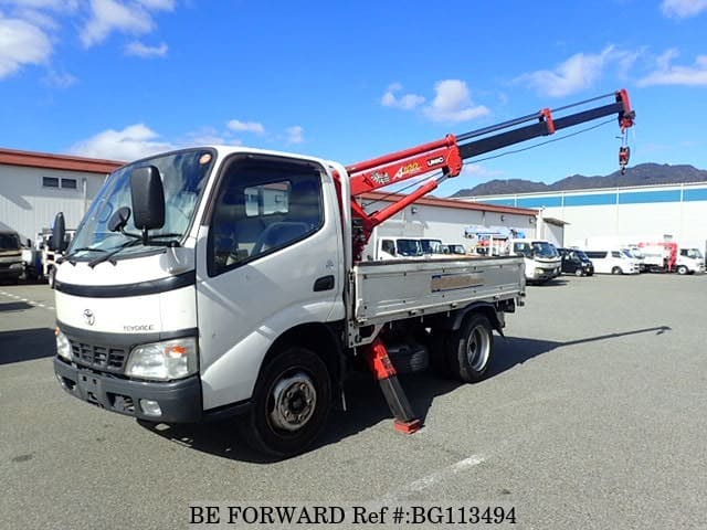 Used 2006 TOYOTA DYNA TRUCK CRANE/PB-XZU301 for Sale BG113494 - BE FORWARD