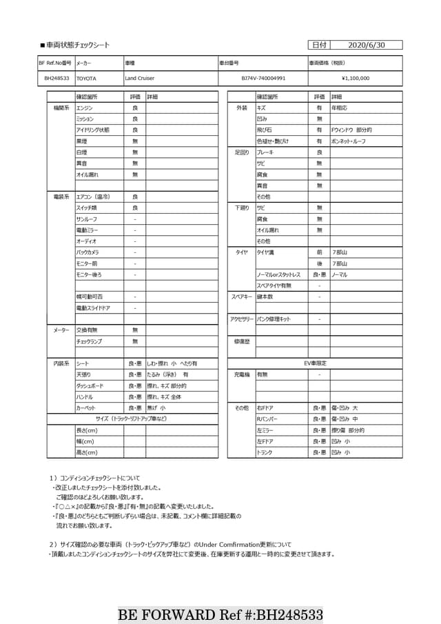 Used 1989 TOYOTA LAND CRUISER/P-BJ74V for Sale BH248533 - BE FORWARD
