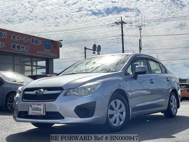 Used 2012 SUBARU IMPREZA G4/GJ3 for Sale BN000947 - BE FORWARD