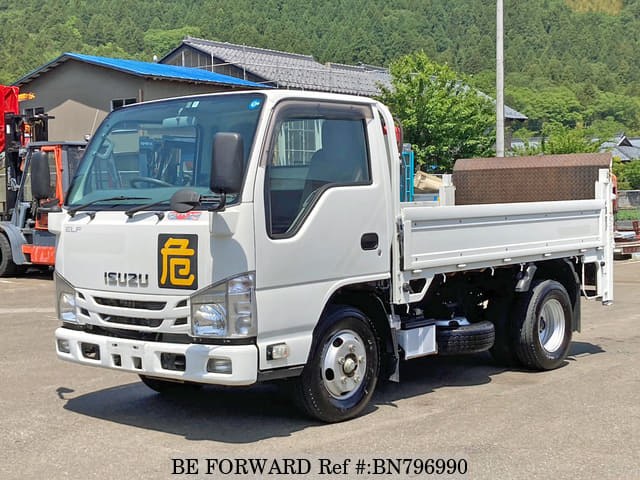Used 2017 ISUZU ELF TRUCK Flat body/TRG-NJR85A for Sale BN796990 - BE FORWARD