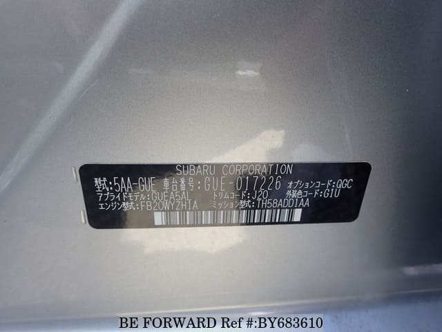 Used 2023 SUBARU IMPREZA HYBRID ST-G/5AA-GUE for Sale BY683610 - BE FORWARD