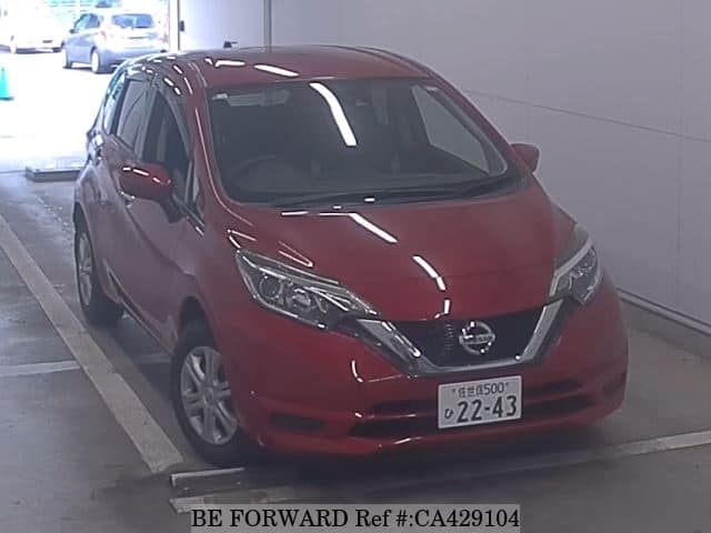 Used 2017 NISSAN NOTE X/DBA-E12 for Sale CA429104 - BE FORWARD