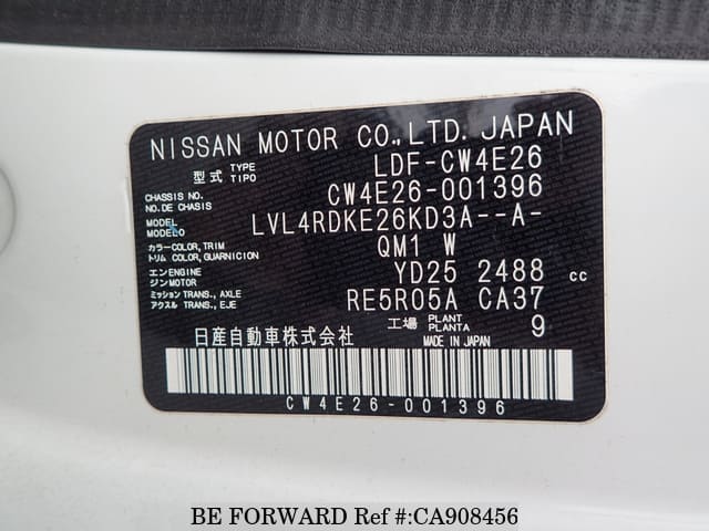 Used 2014 NISSAN CARAVAN VAN NV350 DX/LDF-CW4E26 for Sale CA908456 - BE ...