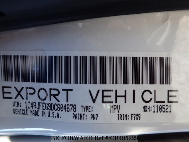 Used 2013 JEEP GRAND CHEROKEE LAREDO/ABA-WK36 for Sale CB495229 - BE ...